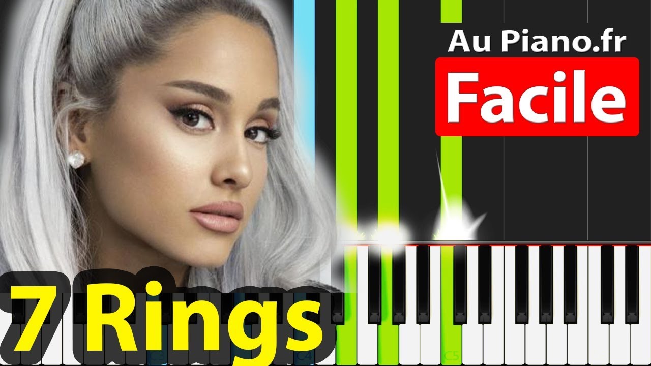 7 Rings Piano Easy - Cover karaoke Ariana Grande - Au Piano.Fr