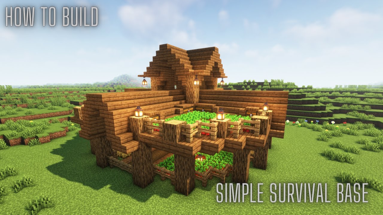 Minecraft: How to Build Simple survival base - Minecraft Builders