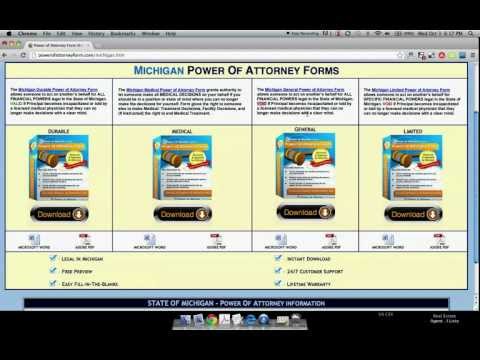 Power of Attorney Form Michigan
