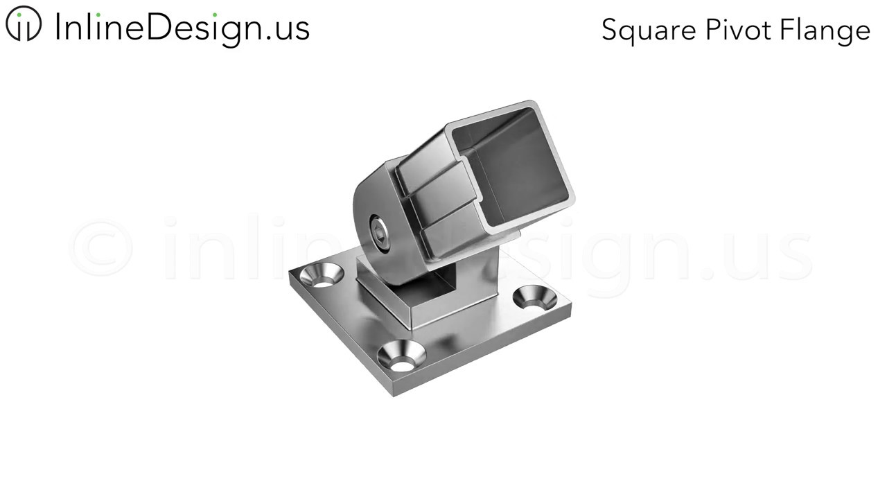 Pivot Flange For Square Tubing