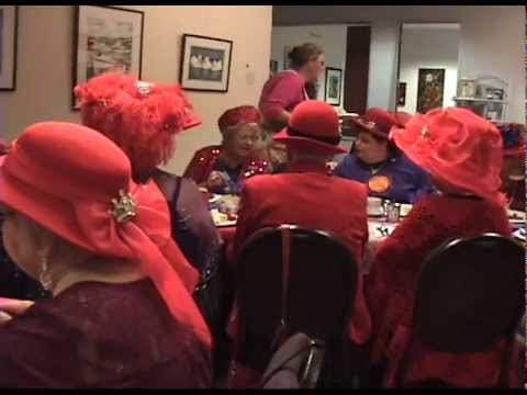 RED HAT SOCIETY High Tea at the Gina M Woodruff Gallery