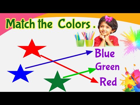 ♦️Colour Games for kids |Kids Worksheet| Match Colours |Colours worksheet for kids |
