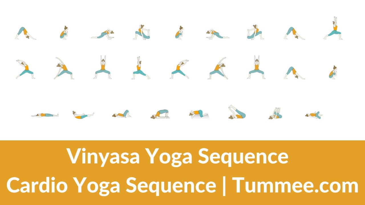 Cardio Yoga Sequence | Vinyasa Yoga Sequencing Planning for Yoga Teachers | Tummee.com