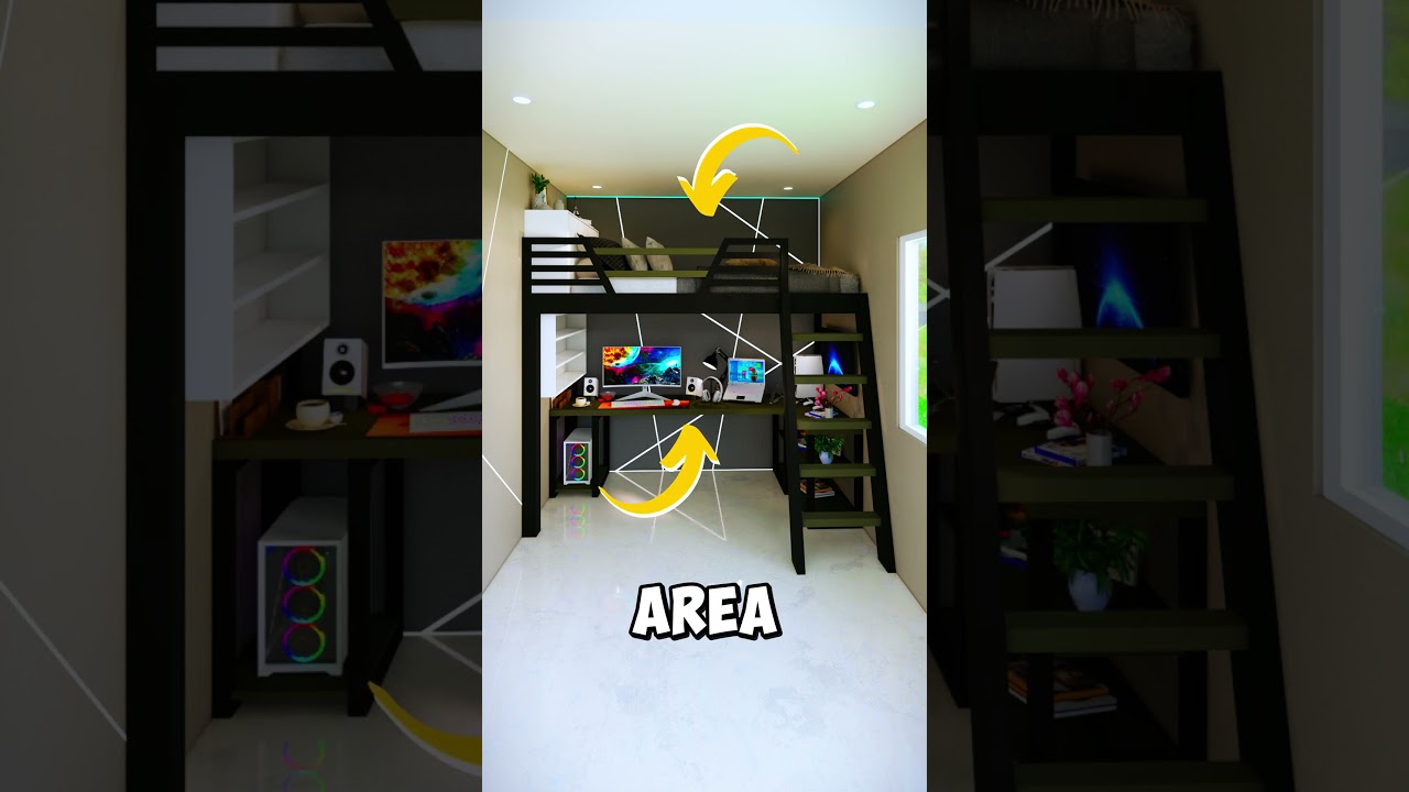 GAMING LOFT BED : An EXCELLENT solution for OPTIMIZING your Space