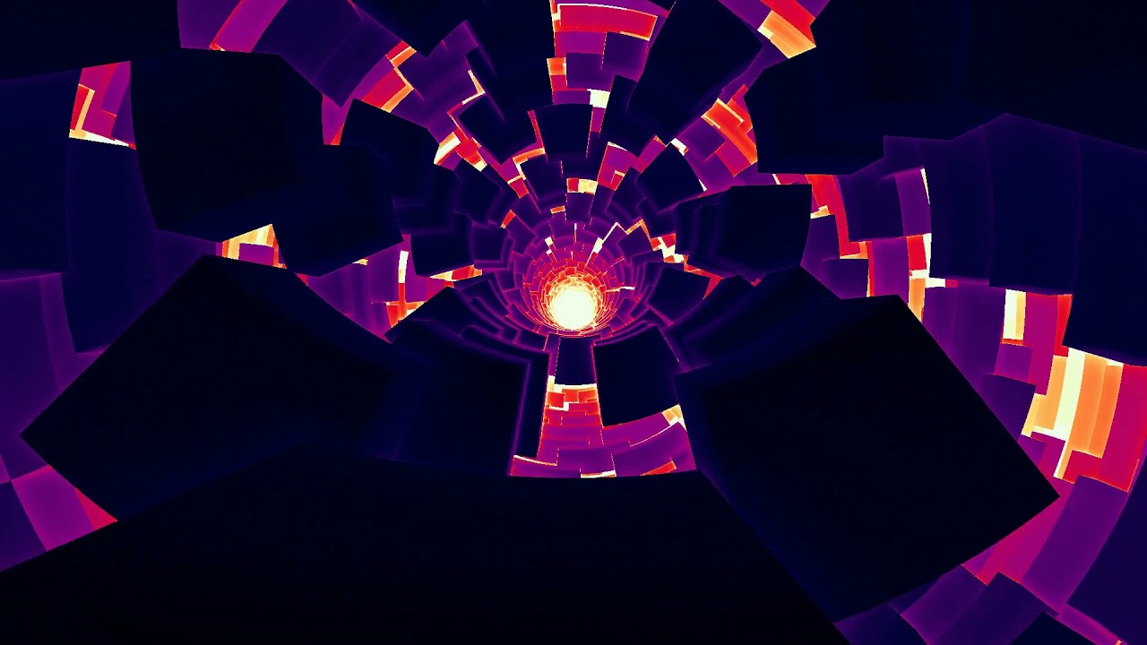 A Maze Becomes a Tunnel Screensaver and Background (NO SOUND)