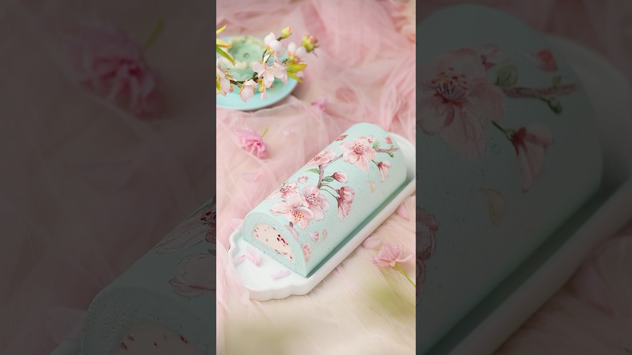 🌸Edible Art | Designed Cake Roll Master Class ✨#cakeroll #cake #edibleart #bakinglove #recipe