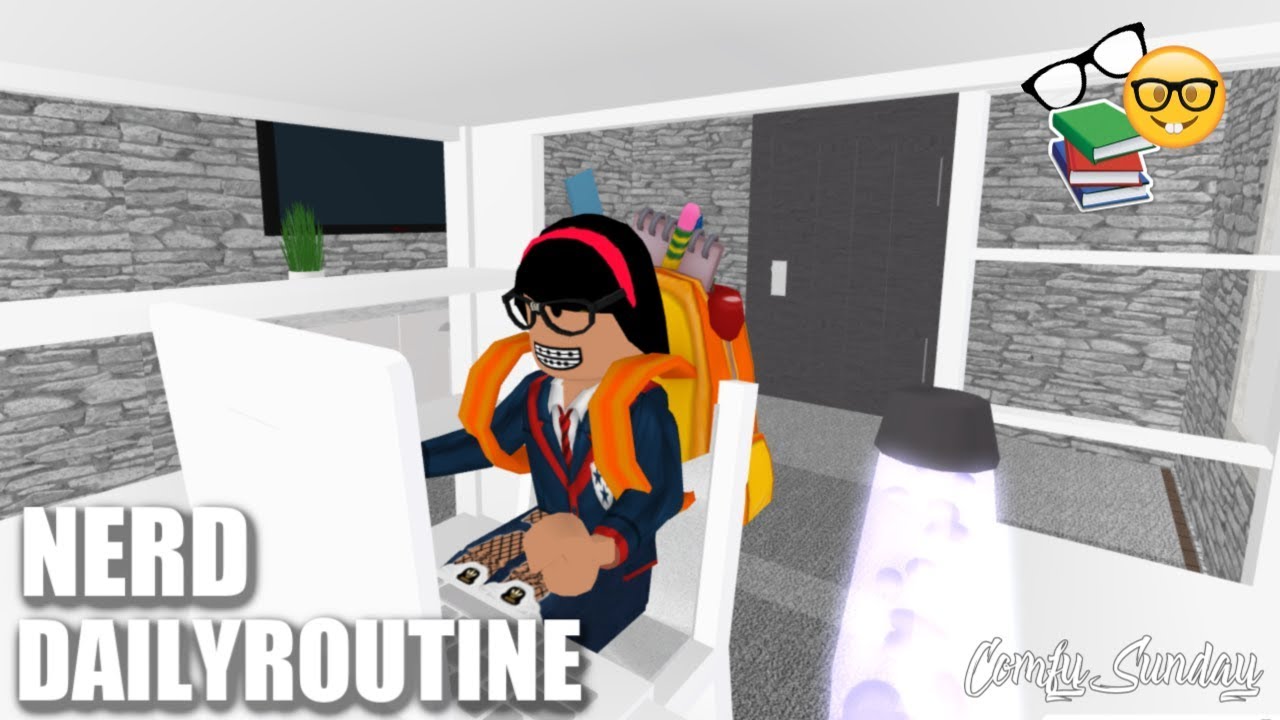 Nerd Daily Routine || Roblox Bloxburg