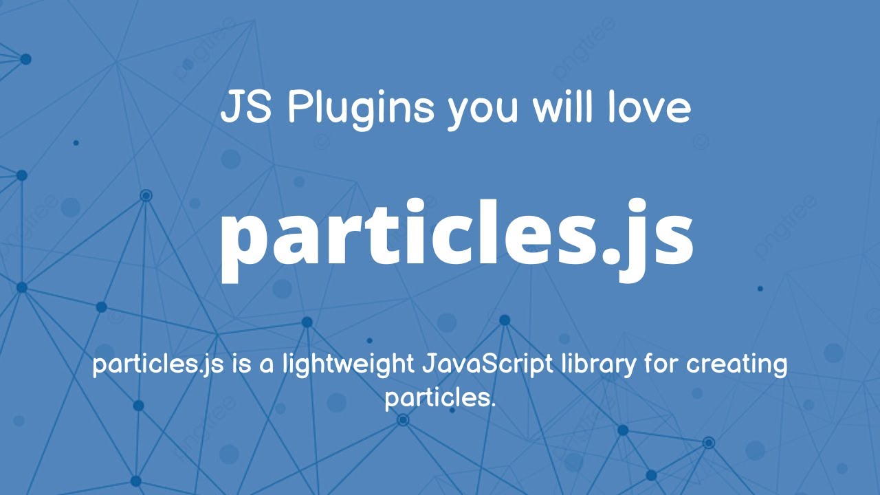 particles js plugin  | JavaScript library for creating particles |  JS Plugins you will love 😍