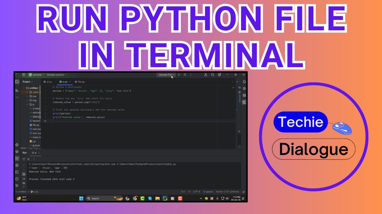 How to Run Python File in Terminal - Quick Tutorial (2025)