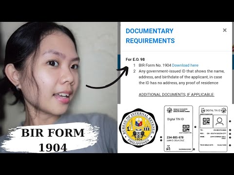 Digital TIN ID BIR FORM NO. 1904 Registration Step by Step