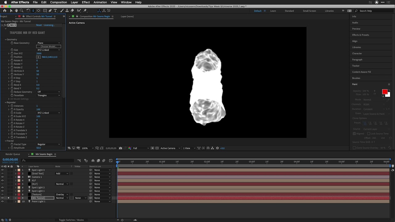 Get Seamless Bends in Trapcode Mir