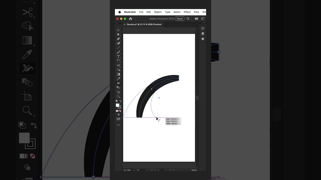 Using the Width Tool in Adobe Illustrator