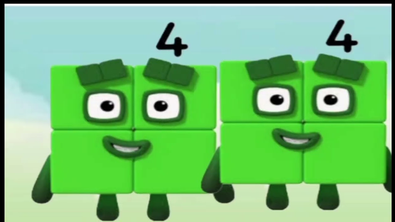 Numberblocks theme song- but it's 4's version