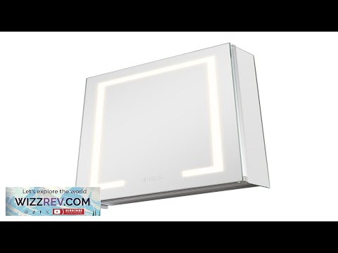 Lighted Medicine Cabinet with 2 Side Mirror 20 x 26 in Recessed Wall Review
