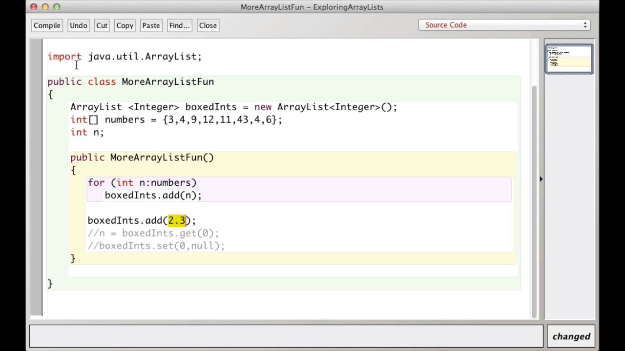 Introducing ArrayLists Part 2
