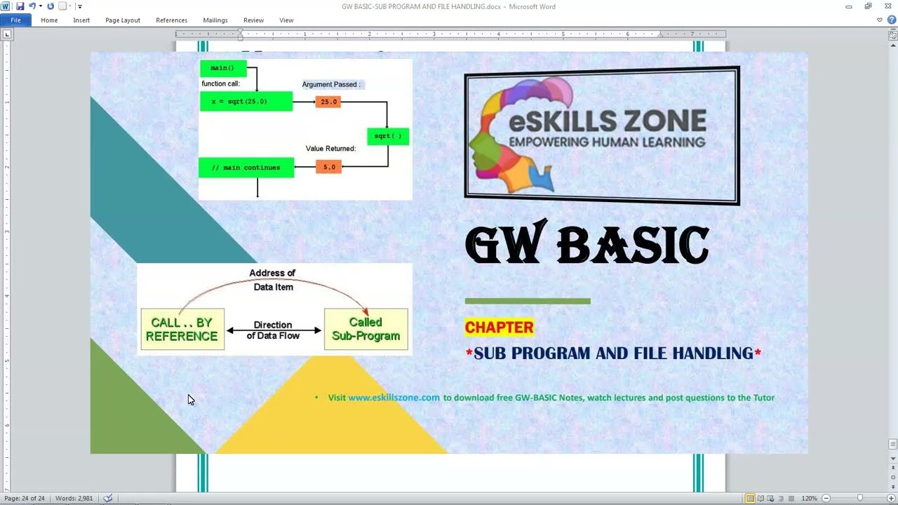 GW BASIC Lecture 12   MID$ FUNCTION