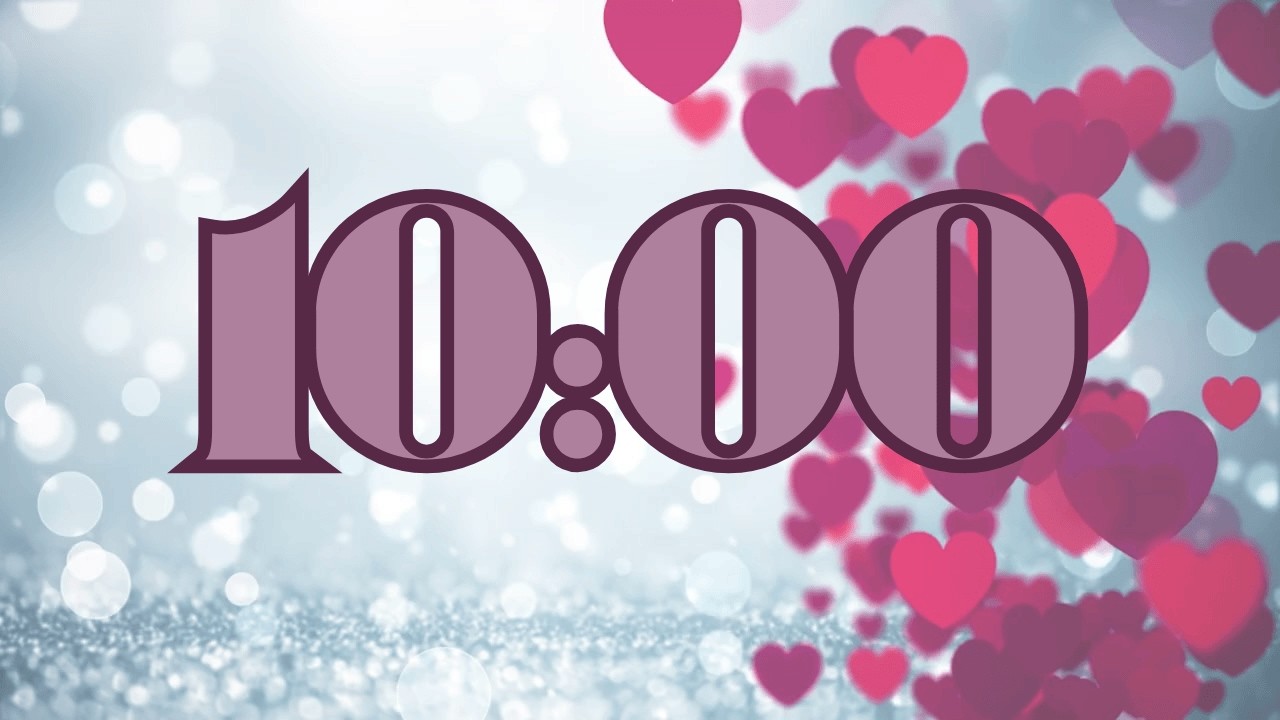 10 Minute Countdown Timer | Cozy Valentines Day | Calming Lo-fi Music