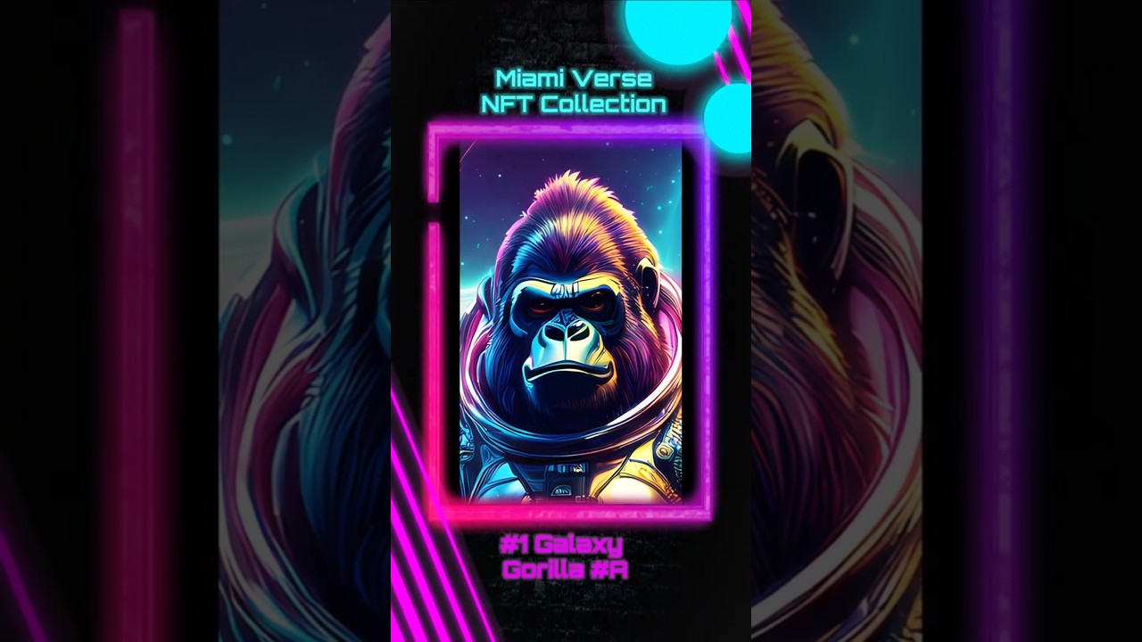 Miami Verse - Galaxy Gorilla # A #metaverse #nft #nfts #aiart #opensea