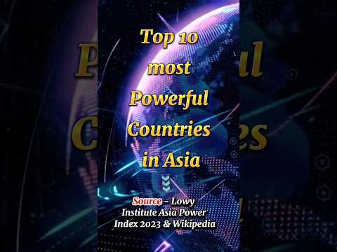 Top 10 most powerful countries in Asia | #shorts #asia #top10