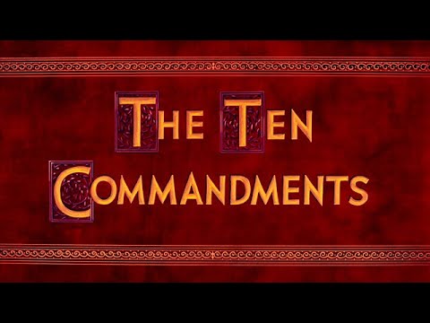 The Ten Commandments 1956 title sequence