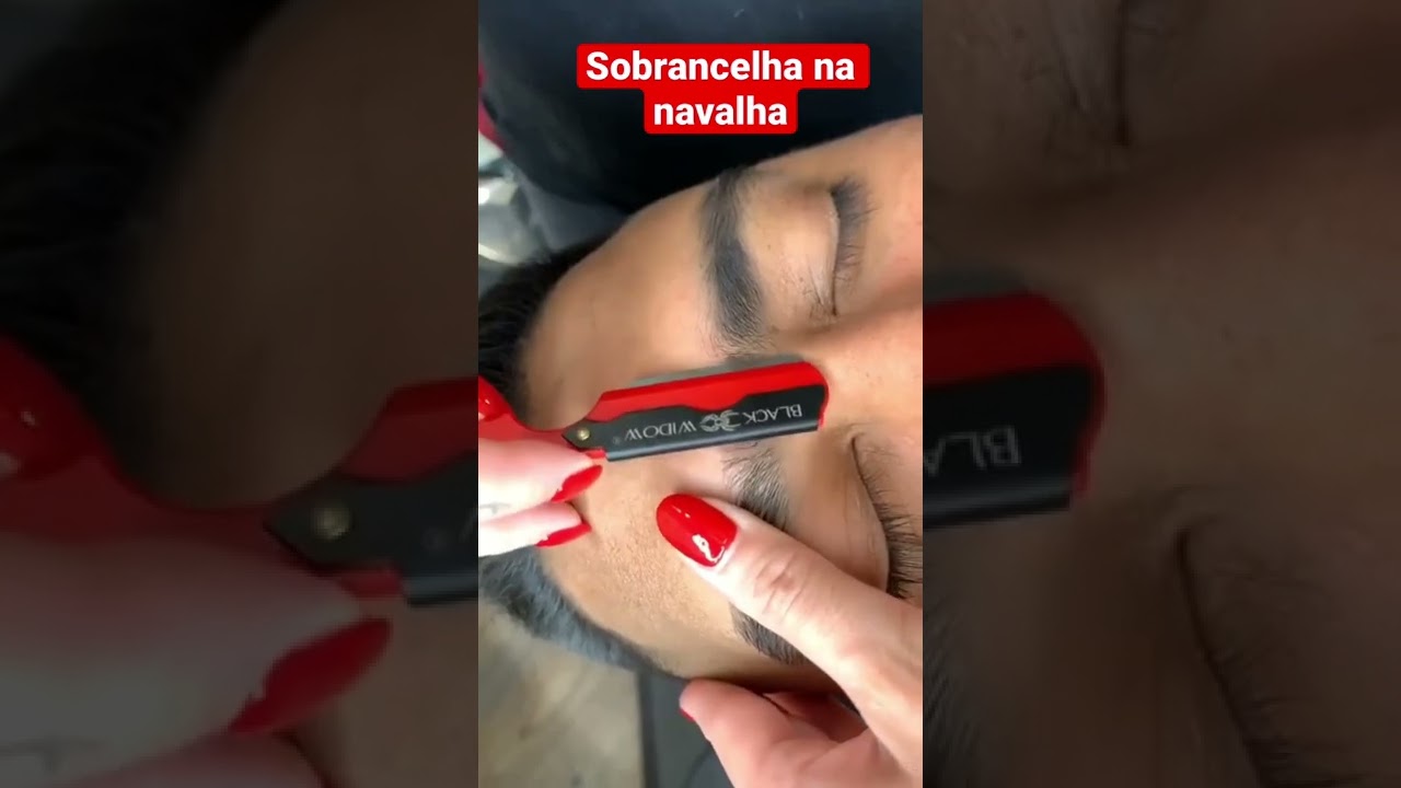 Sobrancelha na Navalha fácil de fazer !!!