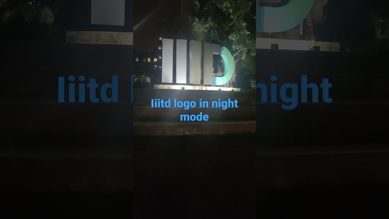 iiitd logo at night