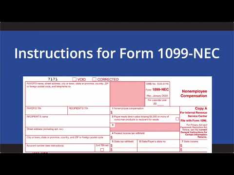 E-file 1099 NEC Instructional Video 2022