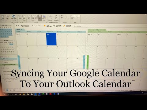 How to sync your google calendar with Outlook Calendar