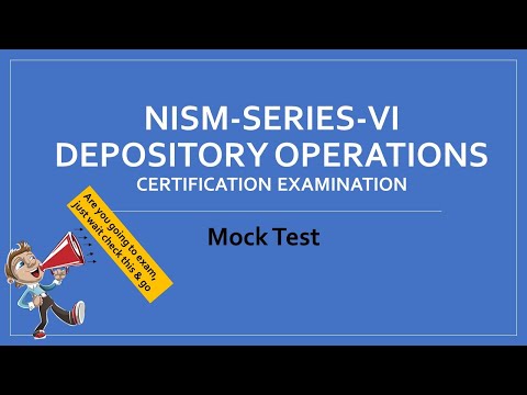 NISM VI Depository Operations Mock test