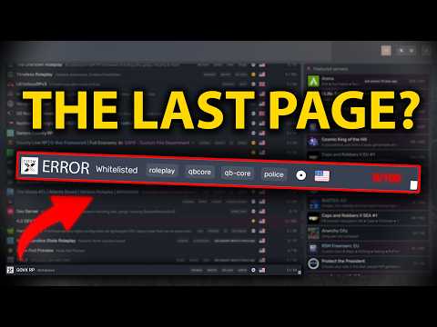 I joined FiveM Servers on the LAST PAGE of the server list!