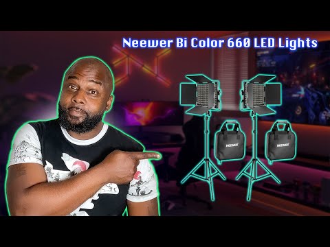 NEEWER 2 Pack Bi Color 660 LED Video Light and Stand Kit Review
