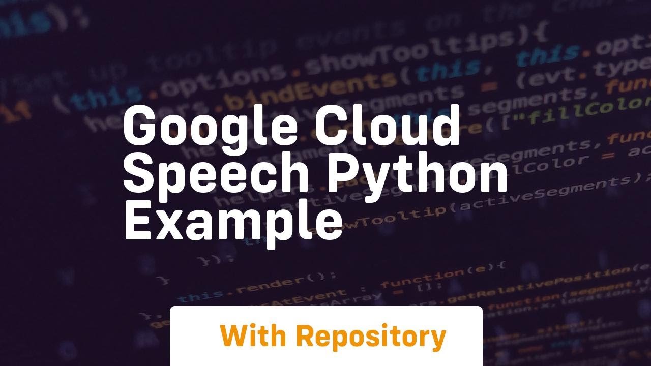 google cloud speech python example