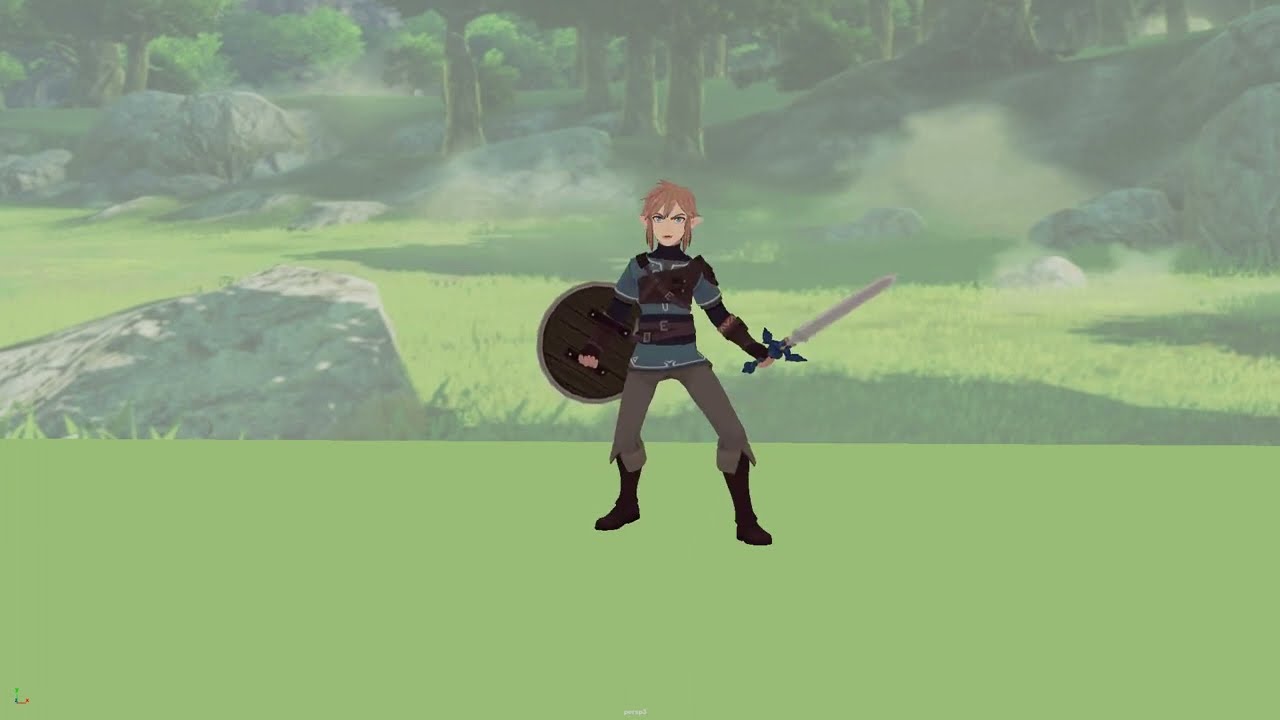 Link Combo Attack animation