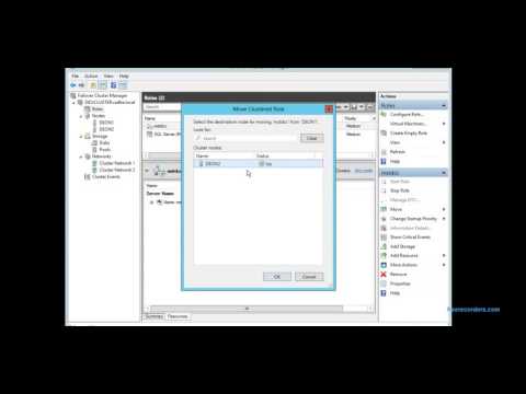 How failover works in SQL Server Clustering between two nodes