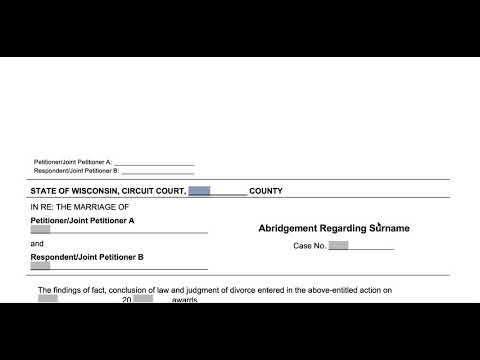 Completing the Abridgment Regarding Surname