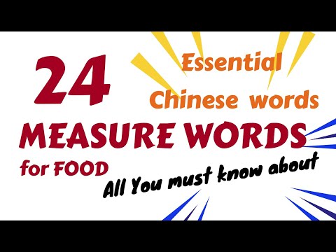 All You Need to Know About Chinese Measure Words (量词) Before Eating Out|中文语法
