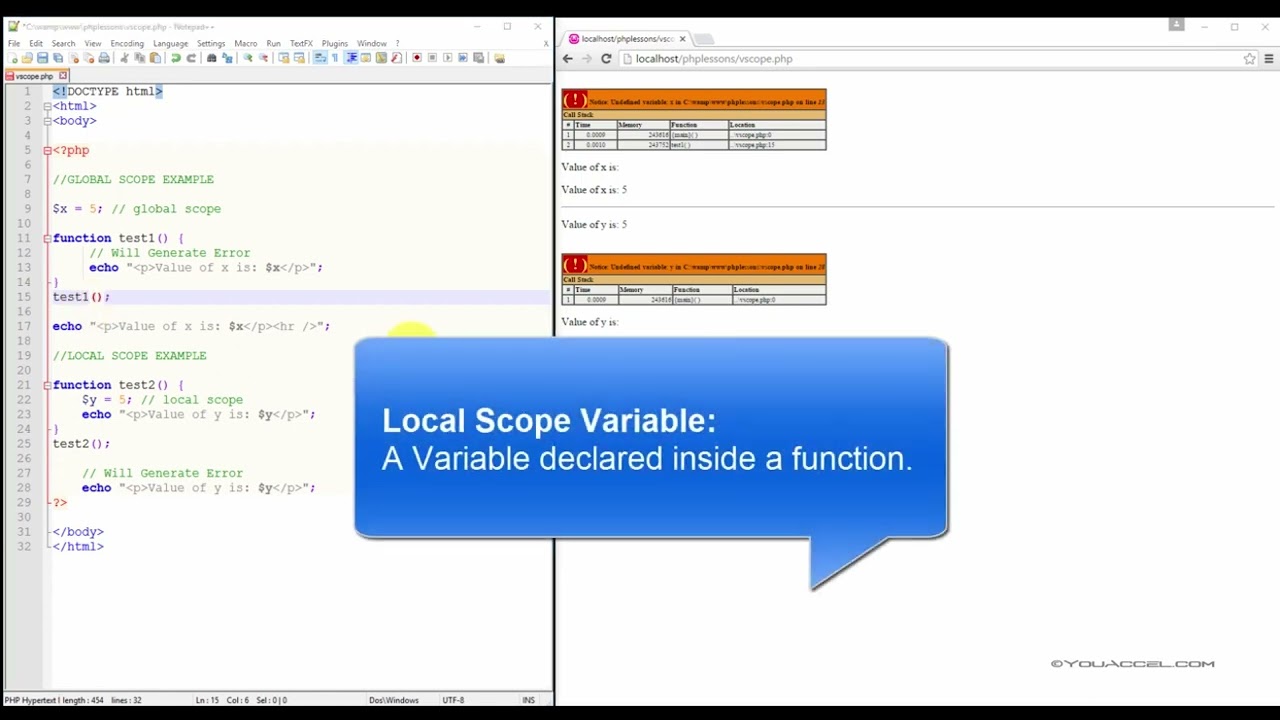 6  PHP Variable Scope