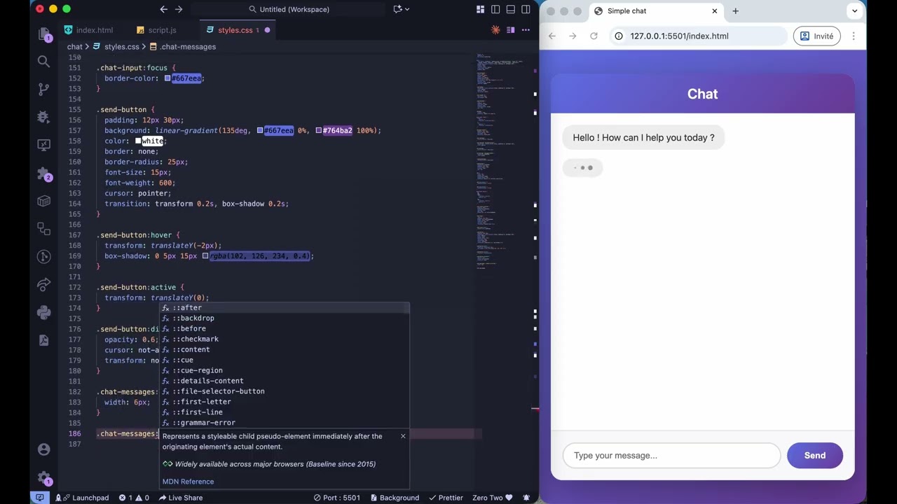 How to Design a Chat UI with HTML, CSS & JavaScript