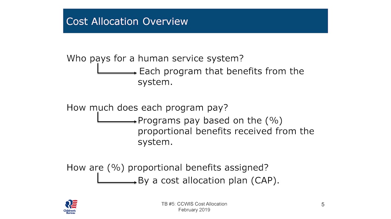 Cost Allocation - Part 1 (audio description)