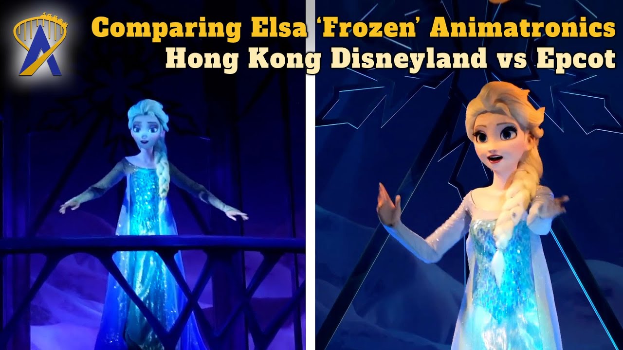 MyDisneyFix | Comparing Elsa Animatronics at Hong Kong Disneyland and ...