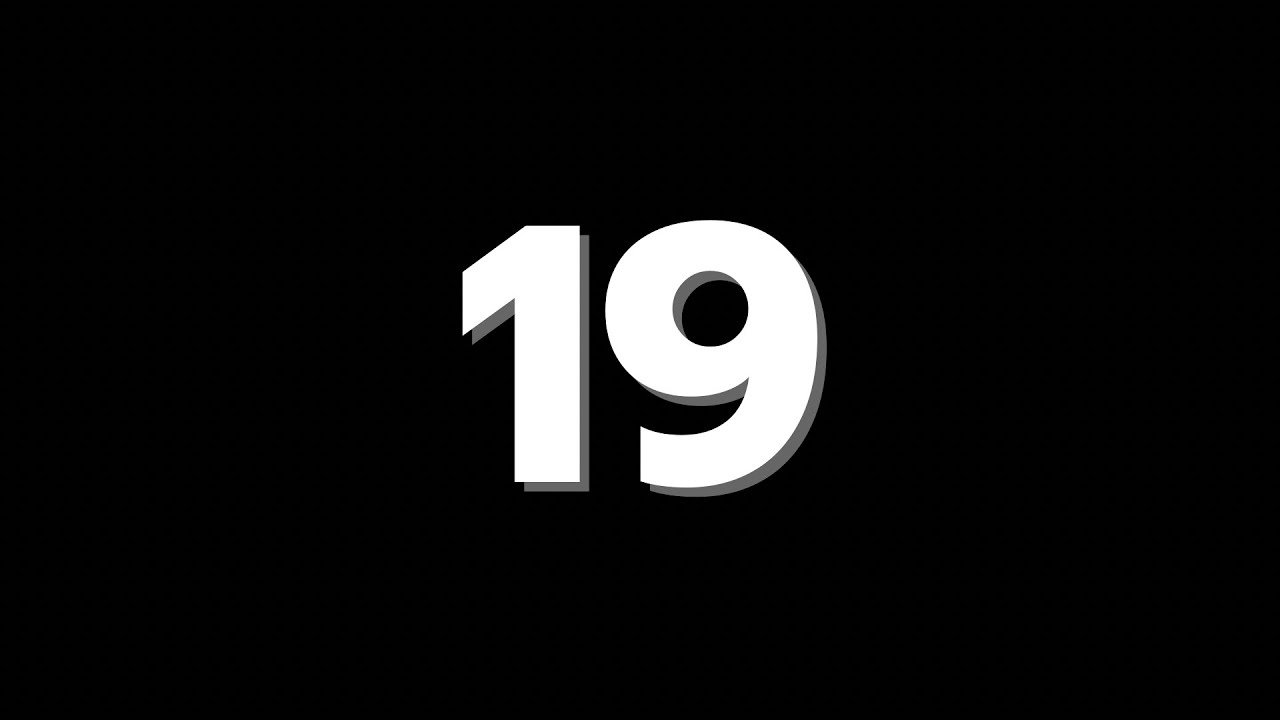 19 Second Countdown Timer With Sound Effect
