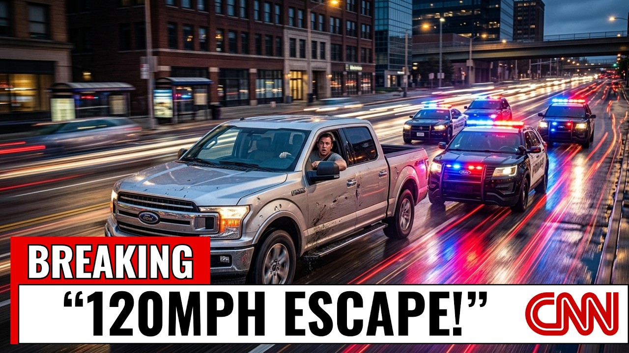 😱 Stolen Truck Chase at 120 MPH – Almost DEADLY Crash!