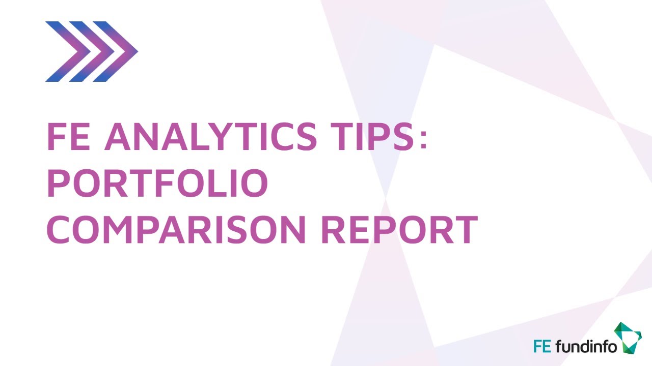 FE Analytics Tips: Portfolio Comparison Report