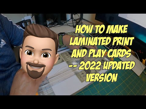 How To Make Laminated Print and Play Cards -- 2022 Update