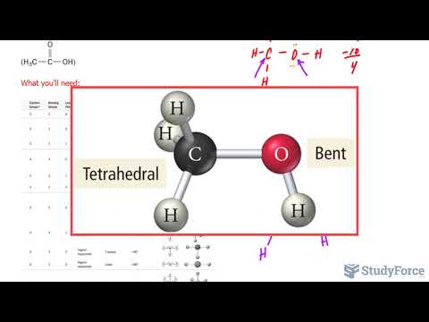 ⚗️ Predicting the Shape of Larger Molecules (acetic acid and methanol)
