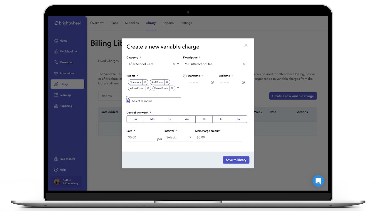 Attendance-Based Billing