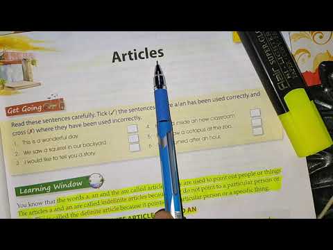 Articles/worksheet -34/class6
