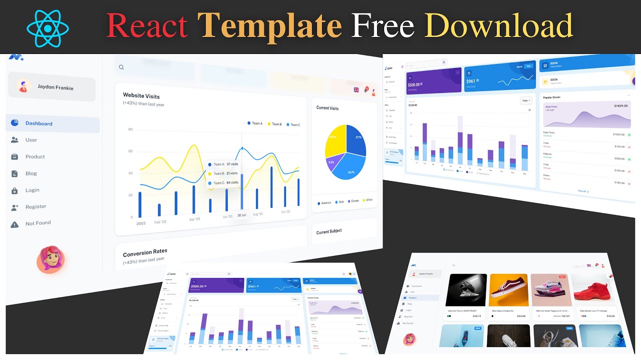 React Website Templates | Get Free Ready To Use React Templates For React Project | React Templates