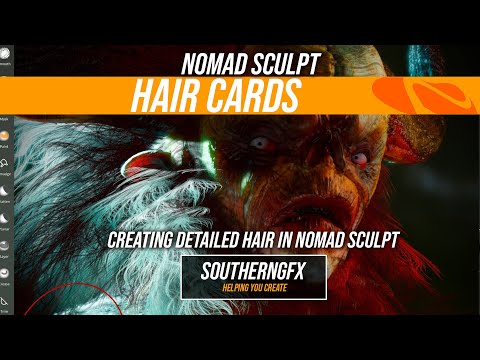NOMAD SCULPT - How to make hair using Hair Cards