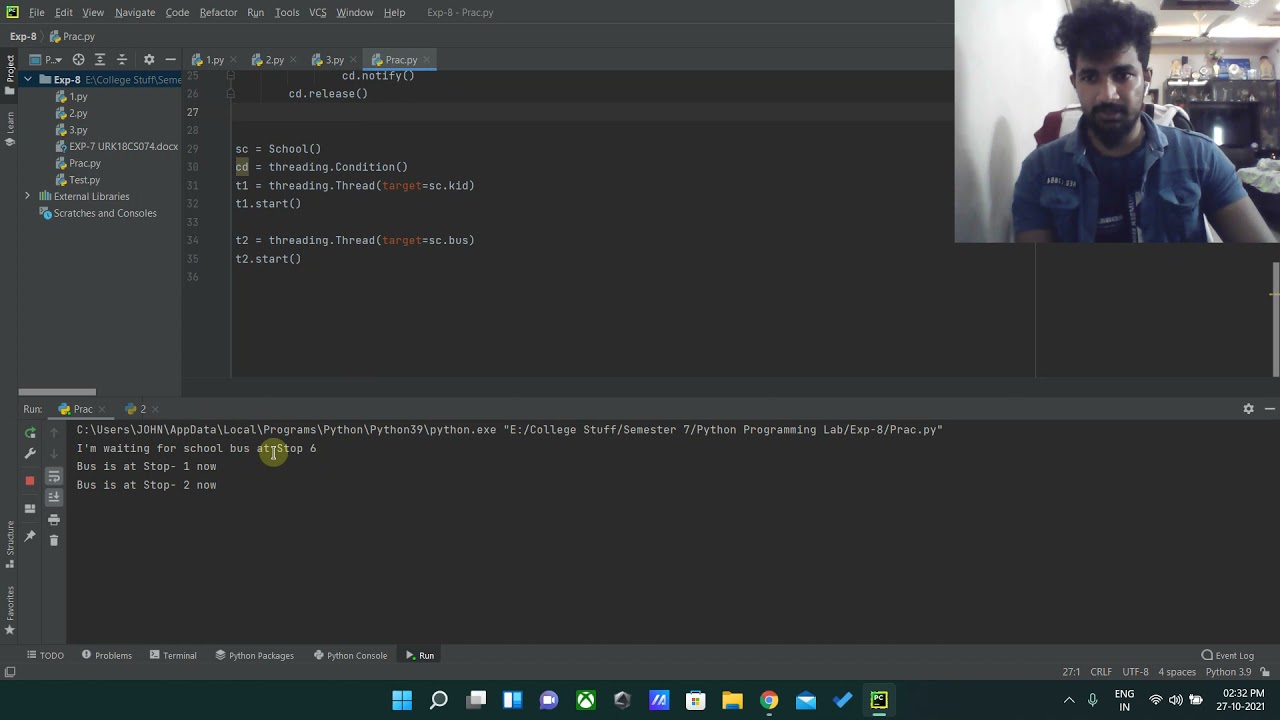 Exp 8 Python Programming Lab URK18CS074